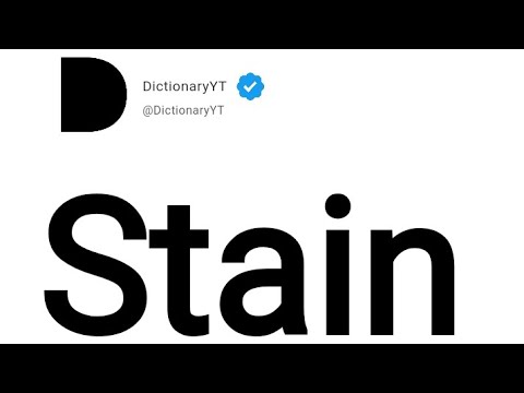 Stain Meaning in English