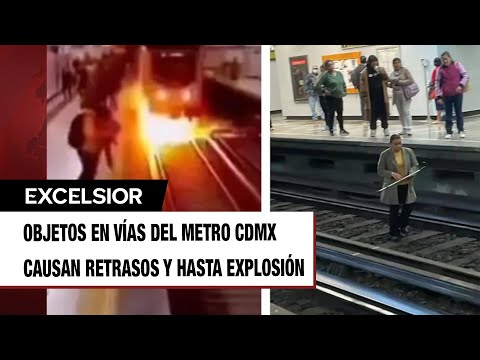 Día de objetos caídos a vías del Metro CDMX retrasan servicio HOY