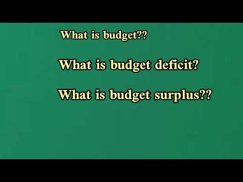 What is Budget in Economics || Budget Surplus and Budget Deficit Difference | What is budget deficit