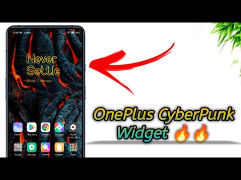 OnePlus CyberPunk Widget - A very Interesting thing to try on your Android Device | Must try 🔥🔥