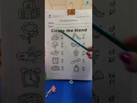L Blends (worksheet) PART 1