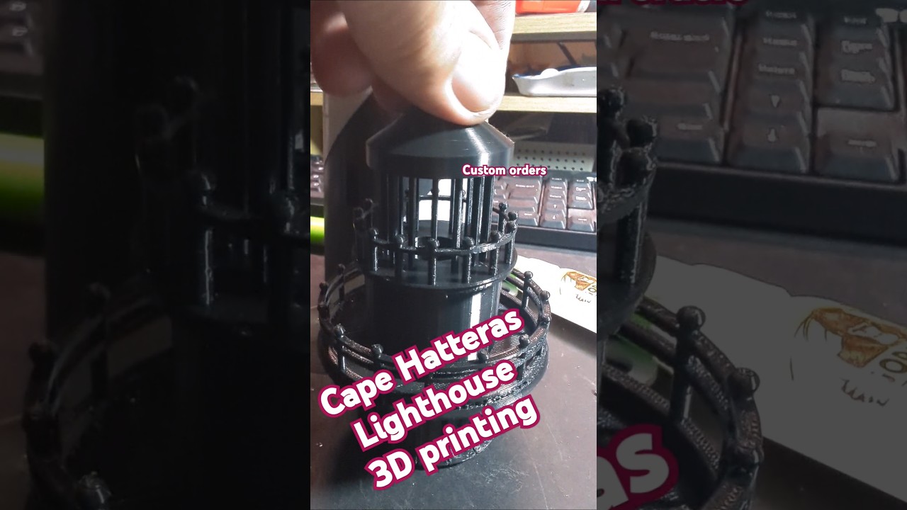 Cape Hatteras Lighthouse 3D printed-Assembly