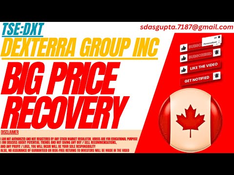 BIG PRICE RECOVERY : DXT STOCK ANALYSIS | DEXTERRA GROUP INC STOCK