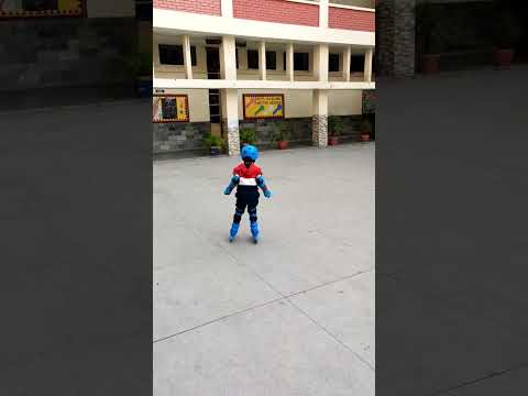 Inline skating - Another practice session #youtubeshorts #creatingforindia #tiktok #kidsvideo