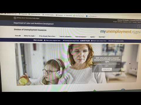 New Jersey unemployment how to video