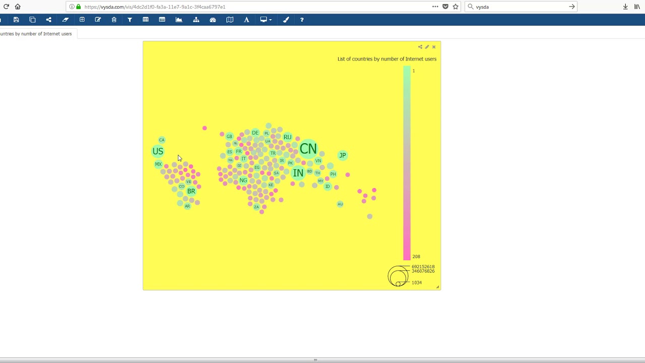 How to create a Cartogram Map in Vysda