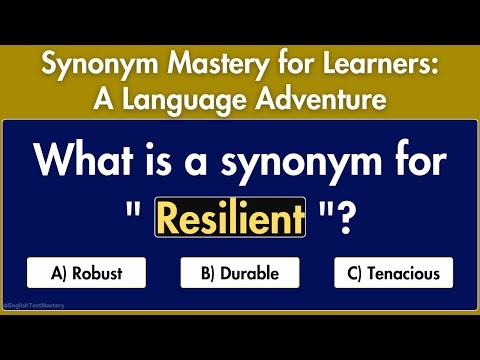 Synonym Mastery for Learners | A Language Adventure | English Test Mastery