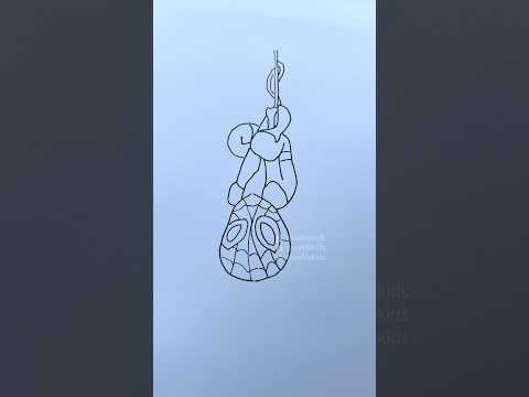 Spider man easy drawing for kids