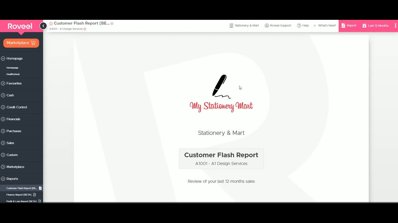 How to: Use the PDF Customer Flash Report
