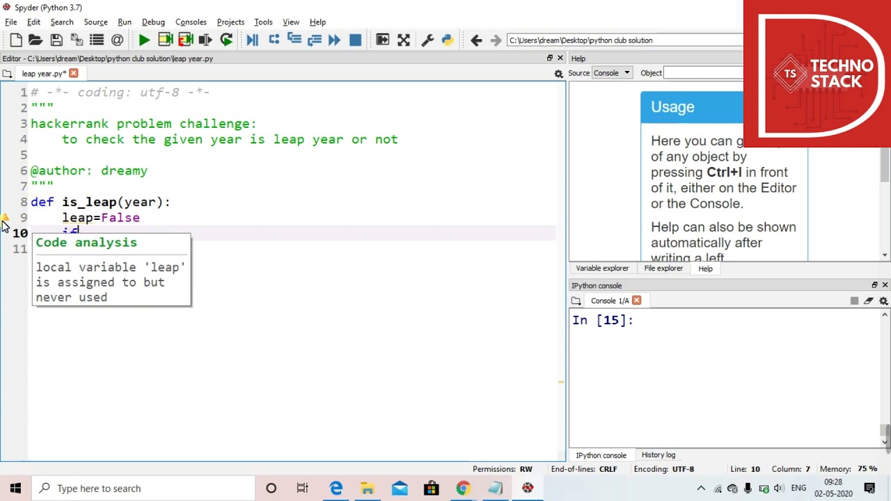 Python - Hackerrank problem challenge check leap year or not.