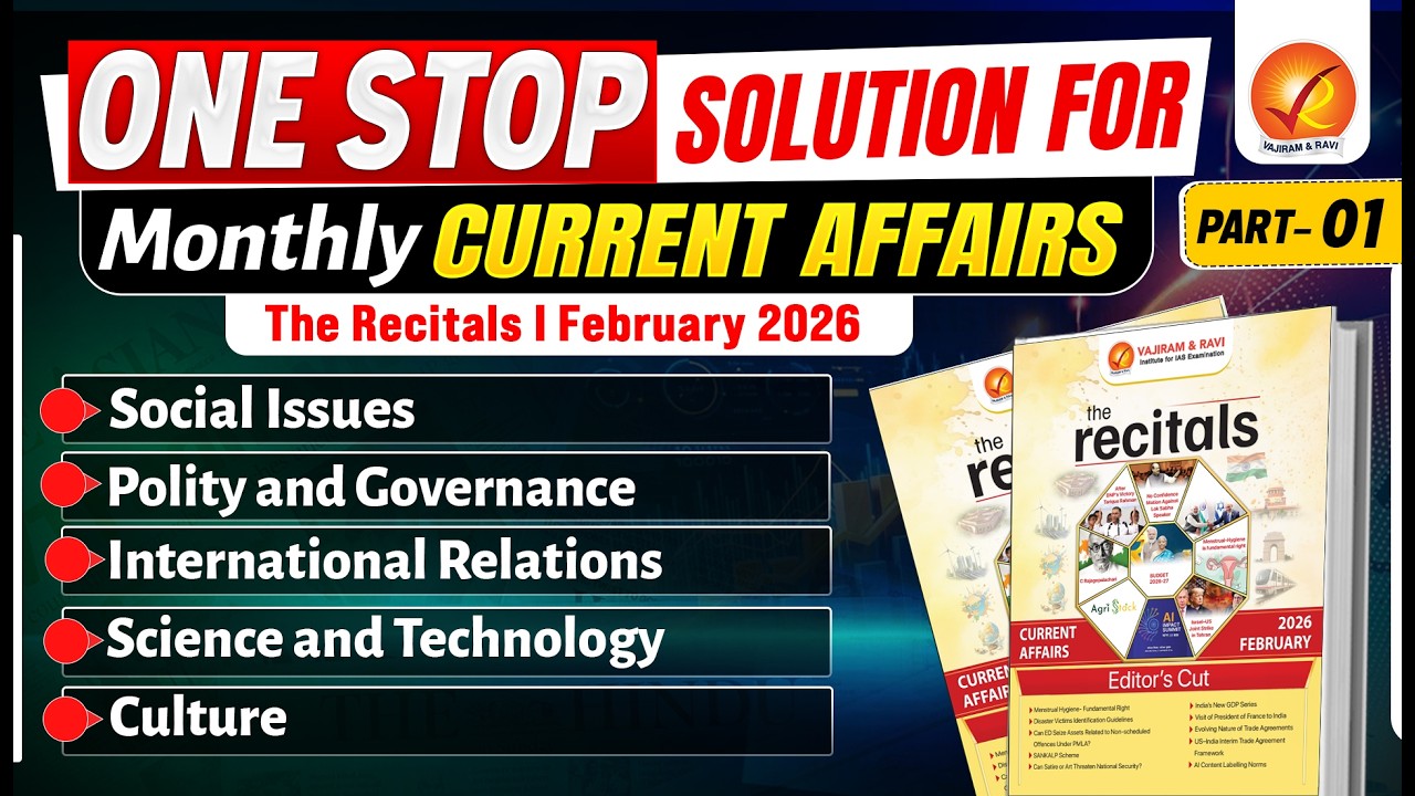 Current Affairs for UPSC 2026 Prelims & Mains |The Recitals February 2026 Part 1 | Vajiram And Ravi