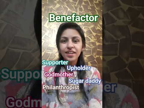 Shocking Synonyms! Learn the Fresh Vocabulary from Benefactor
