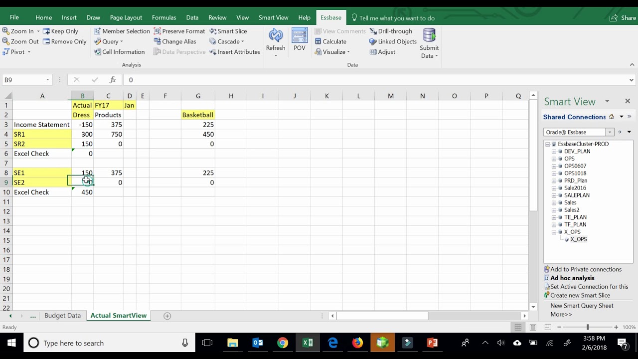 Essbase Calc Scripting - Basic Calc + Agg