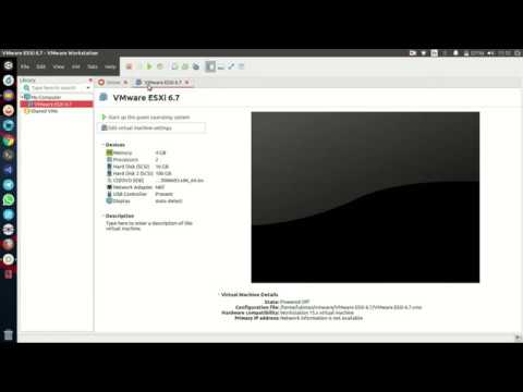 How to Nested Virtualization (Installing) VMware ESXi 6.7u2 on VMware Workstation 15 Pro [Linux]