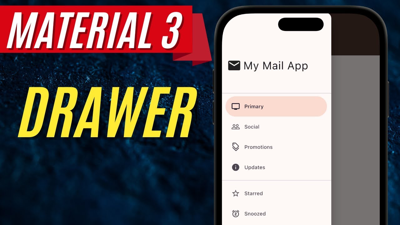 🚀 Flutter Navigation Drawer with Material 3 in 2025