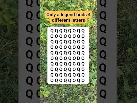 Only a legend finds 4 different letters #brainteaser #search #find
