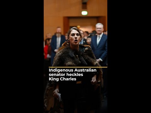 Indigenous Australian senator heckles King Charles | AJ #shorts
