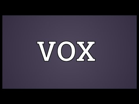 VOX Meaning