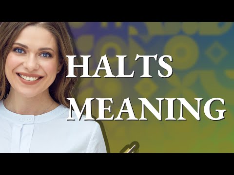 Halts | meaning of Halts
