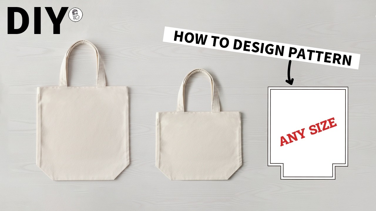How to Create a Pattern for Any Bag Size | EASY Tote Bag Pattern Design