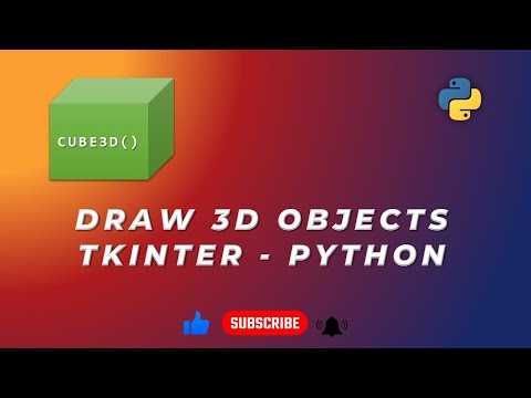 DRAW 3D OBJECTS: CUBE IN PYTHON USING TKINTER