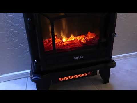 $129 Duraflame Infrared Quartz Electric Fireplace Stove Heater Unboxing