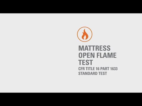 Mattress Open Flame Test – CFR 16 Part 1633