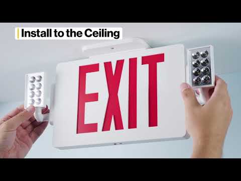 Emergency Lights LED Exit Signs Double Sided Adjustable
