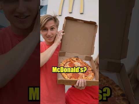 We Tried PIZZA at McDonalds?! #shorts #mcdonalds #pizza