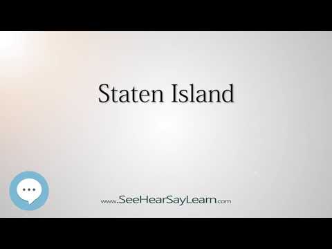 Staten Island (How to Pronounce Cities of the World)💬⭐🌍✅