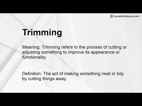 Trimming Meaning