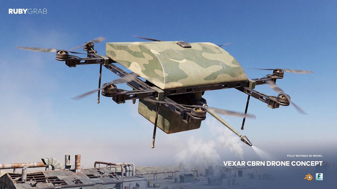 VEXAR CBRN Drone Concept | 3D model