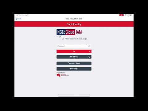 NCEdCloud iPad Login