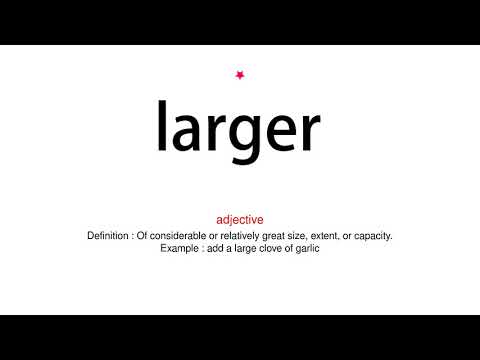 How to pronounce larger - Vocab Today