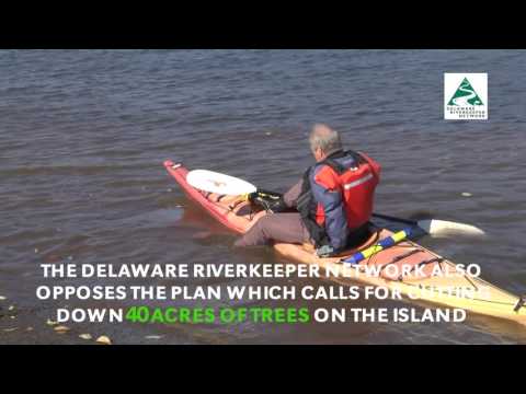 Delaware Riverkeeper Network video Burlington Island kayactivist