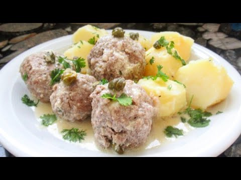 KÖNIGSBERGER KLOPSE German meatballs made in Italy, traditional recipe