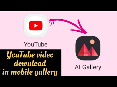 YouTube video download in mobile gallery