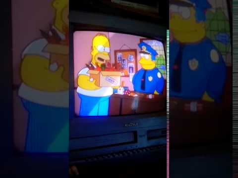 Homer and Chief Wiggum Chinese Fireworks