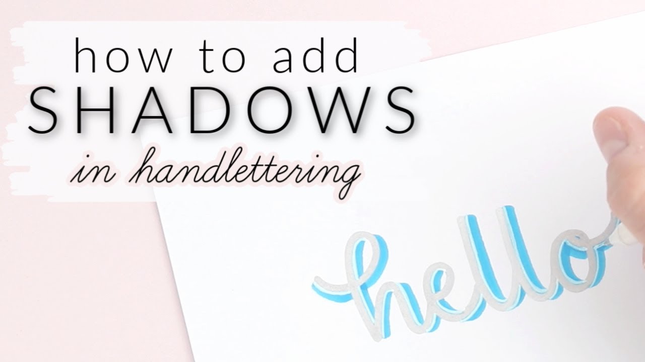 How To Draw Shadows in Hand Lettering | ADDING SHADING TO YOUR CALLIGRAPHY (easy!)