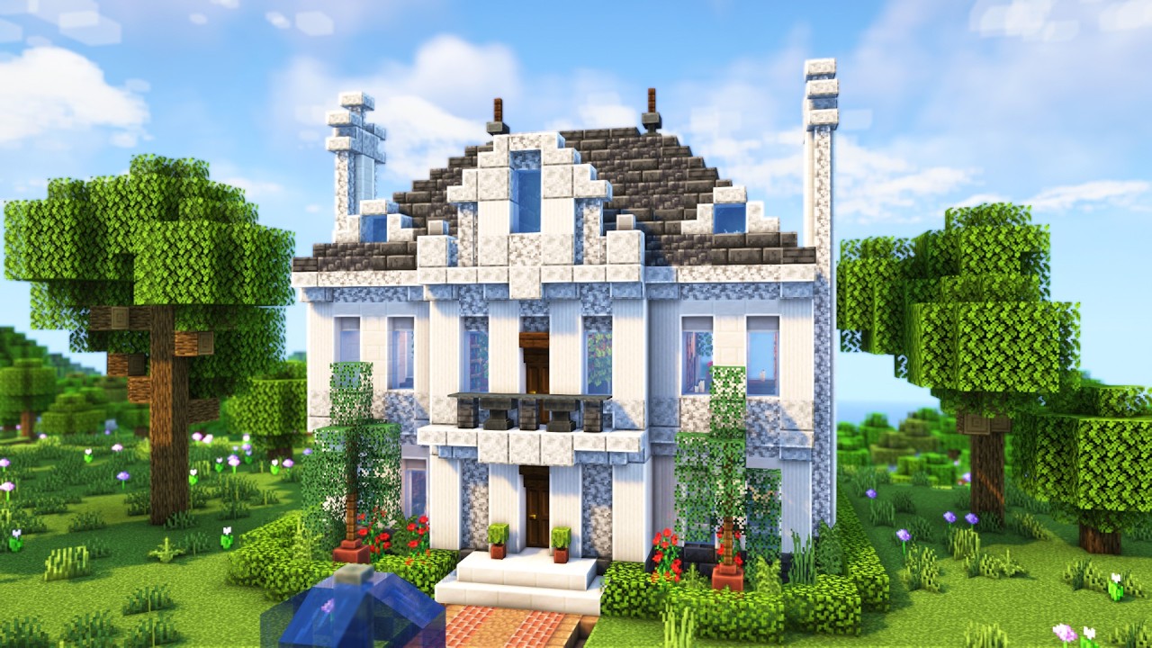Minecraft | How to build a French House - マイクラビルダーズ