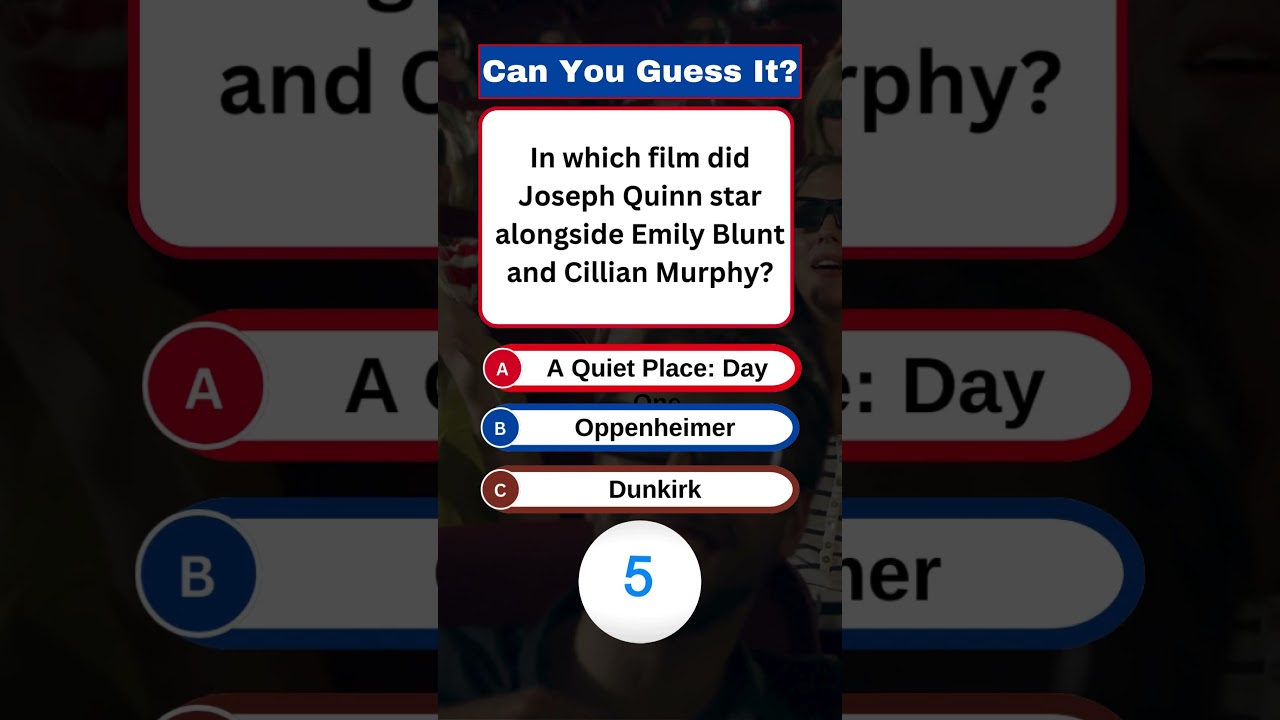 Joseph Quinn's Big Screen Debut: A Quiet Place Co-Star | 1 Minute Mastery #josephquinn #netlfix