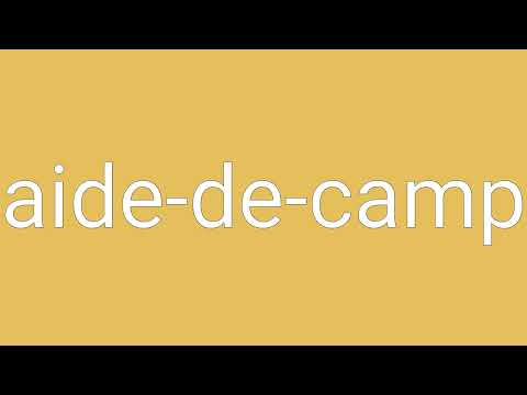 Aide De Camp Definition & Meaning