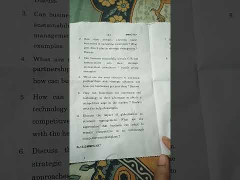 #ignou #MBA MMPC-017 (advanced strategic management) 2025
