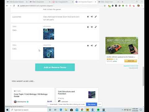 Sam Dahl QUIZLET - Cell Structures