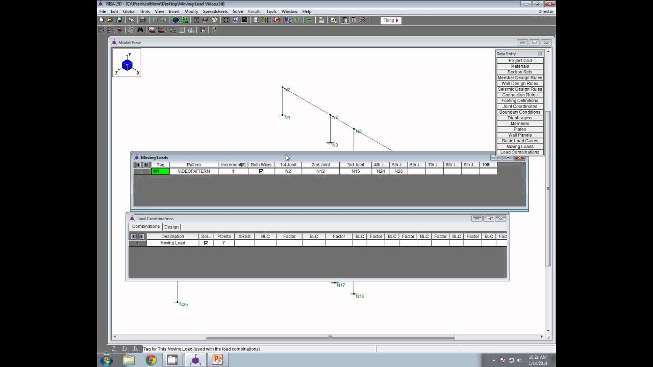 How to Use Moving Loads in RISA-3D