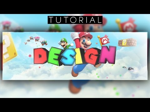 EPIC 3D Mario Twitter Header | Photoshop CC & Cinema 4D