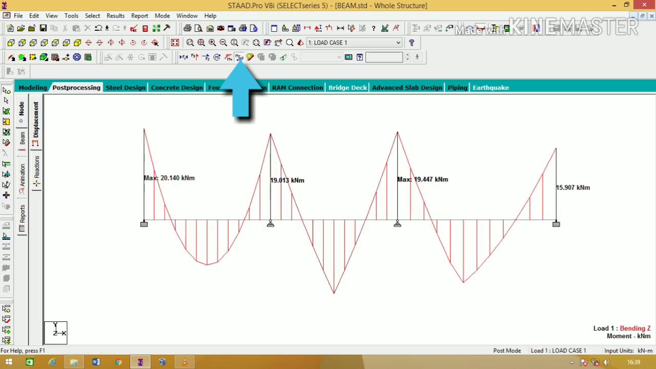 how to design & analyse beam in staad pro in few minutes...
