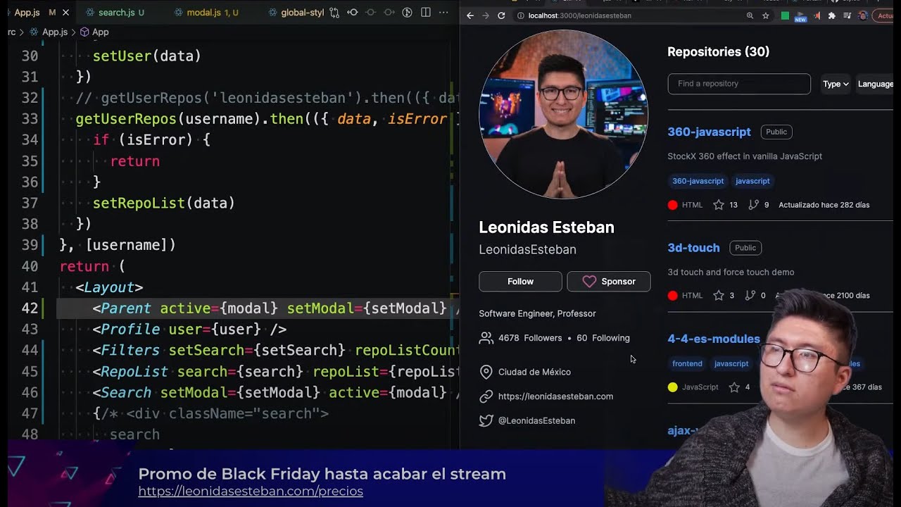 Curso de React.js - programando un GitHub