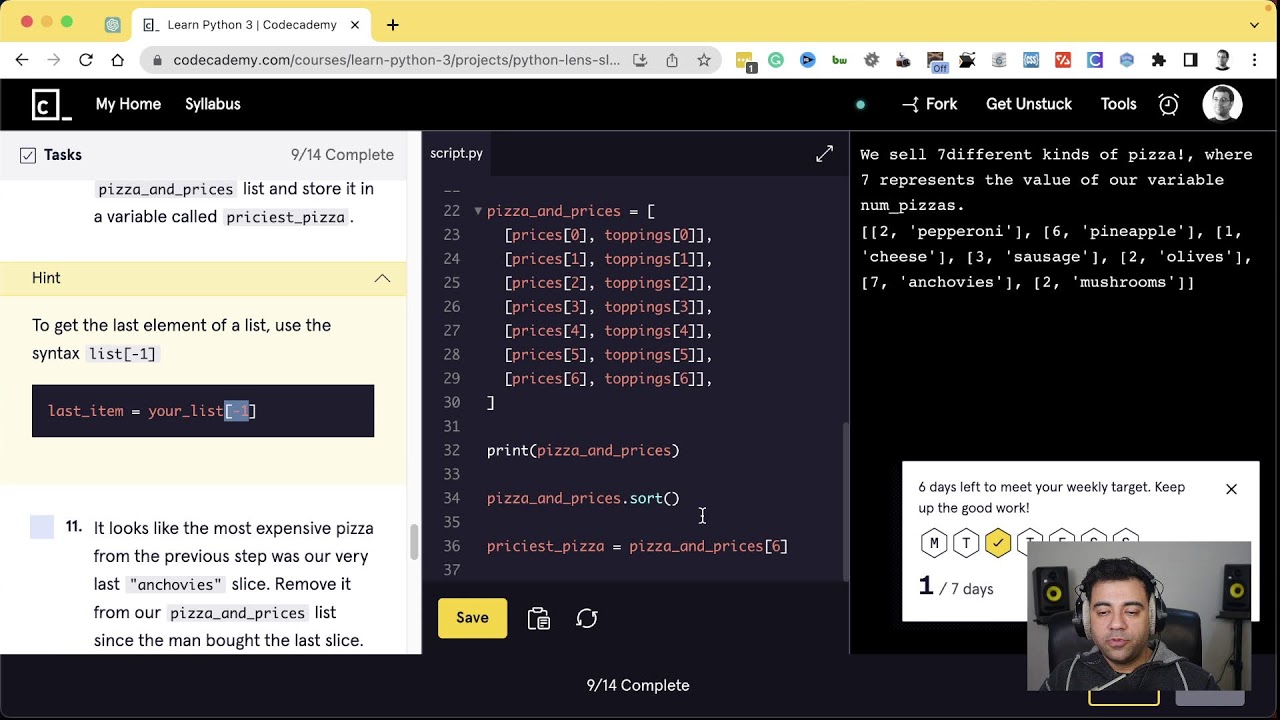 007 Learn Python 3 with Codecademy: A Comprehensive Guide for Beginners & Advanced Programmers