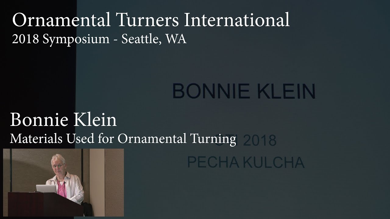 Bonnie Klein - Turning Materials - OTI Symposium Seattle Washington